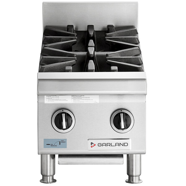 Garland GTOG12-2 Natural Gas 2 Burner 12" Countertop Range - 60,000 BTU
