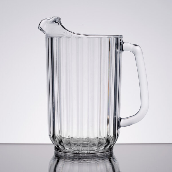Cambro P320CW135 Camwear 32 oz. Clear Customizable Plastic Pitcher