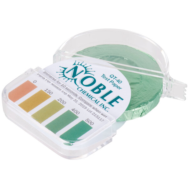 Noble Chemical QT-40 Quaternary Test Paper Dispenser - 0-500ppm