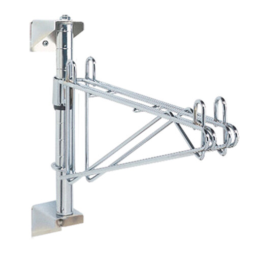 Metro AW21C Super Erecta Chrome Single Level Post-Type Wall Mount Mid ...