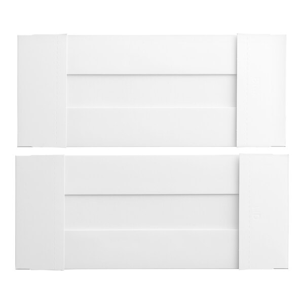 9 3/8" x 6" x 2" 2-Piece 2 lb. White Candy Box - 250/Case