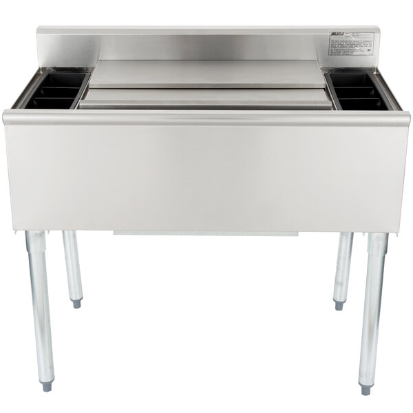 Eagle Group B3CT-12D-18-7 36" Underbar Cocktail / Ice Bin with Post-Mix ...