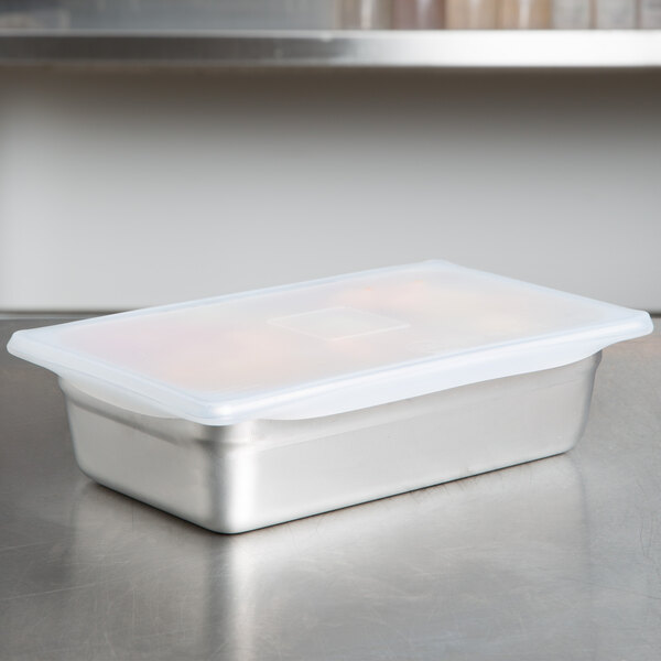 Flexsil Lid 1/4 Size High-Heat Silicone Steam Table / Hotel Pan Lid