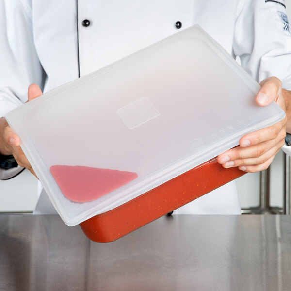 Flexsil Lid 1/2 Size High-Heat Silicone Steam Table / Hotel Pan Lid