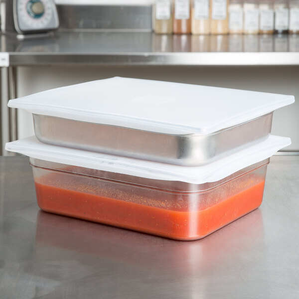 Flexsil Lid 1/2 Size High-Heat Silicone Steam Table / Hotel Pan Lid