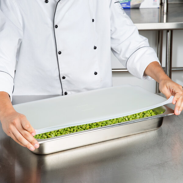 Flexsil Lid Full Size High-Heat Silicone Steam Table / Hotel Pan Lid