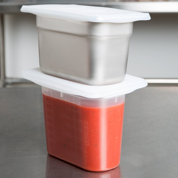 Flexsil Lid 1/9 Size High-Heat Silicone Steam Table / Hotel Pan Lid