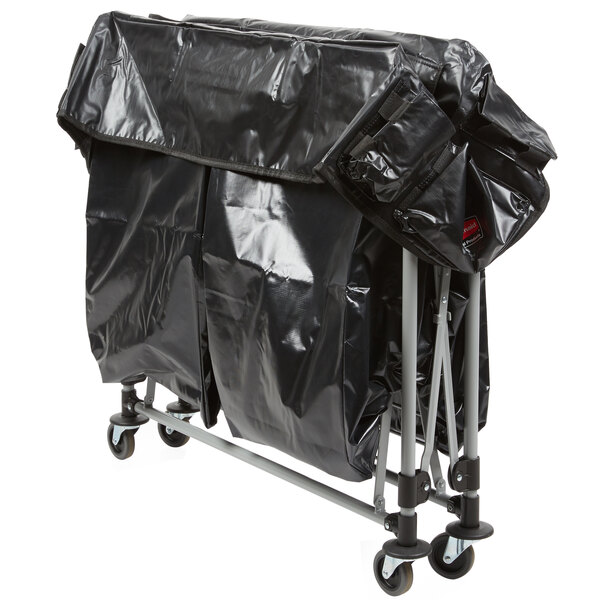 Rubbermaid Laundry Cart, 4 Bushel Deluxe Collapsible 2 Section X-Cart ...