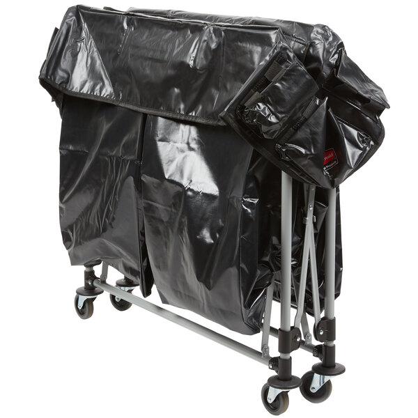 Rubbermaid Laundry Cart, 4 Bushel Collapsible 2 Section X-Cart with ...