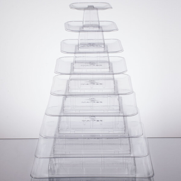 Matfer Bourgeat Pyramid Macaron Display Stand (Clear 9-Tier)