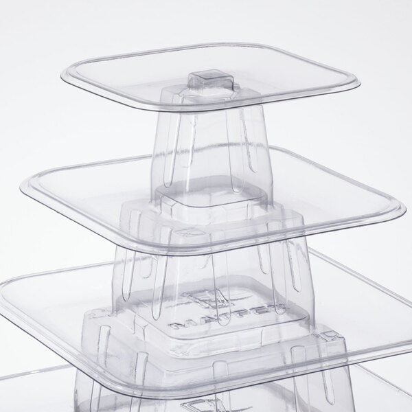 Matfer Bourgeat Pyramid Macaron Display Stand (Clear 9-Tier)