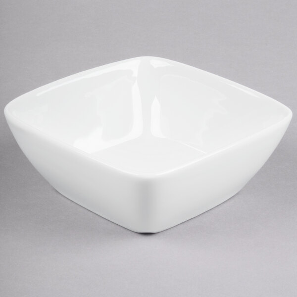 Libbey 911194430 Chef's Selection 23 oz. Aluma White Porcelain Square ...