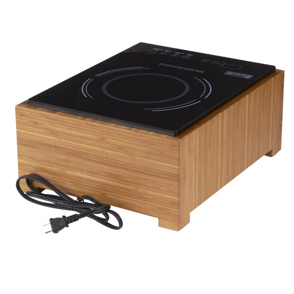 Cal-Mil 3633-60 Bamboo Countertop Induction Cooker - 120V, 1,800W
