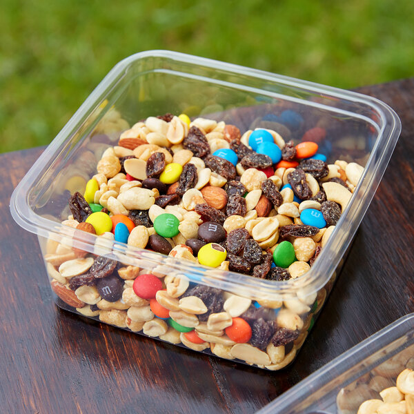 Fabri-Kal GS6-1 Greenware 32 oz. 1-Compartment Clear PLA Plastic ...