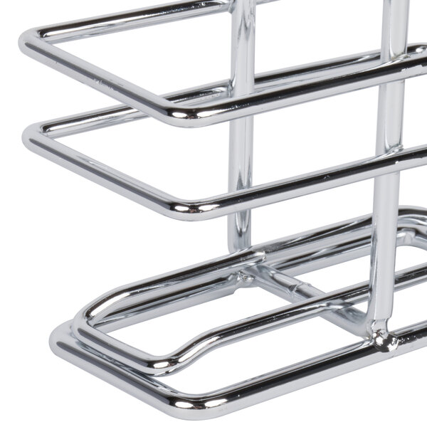 Tablecraft 9085R Chrome Olive Oil / Vinegar Cruet Rack