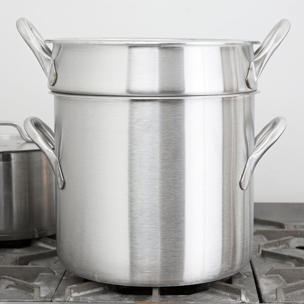 Vollrath 77130 20 Qt. Stainless Steel Double Boiler Set