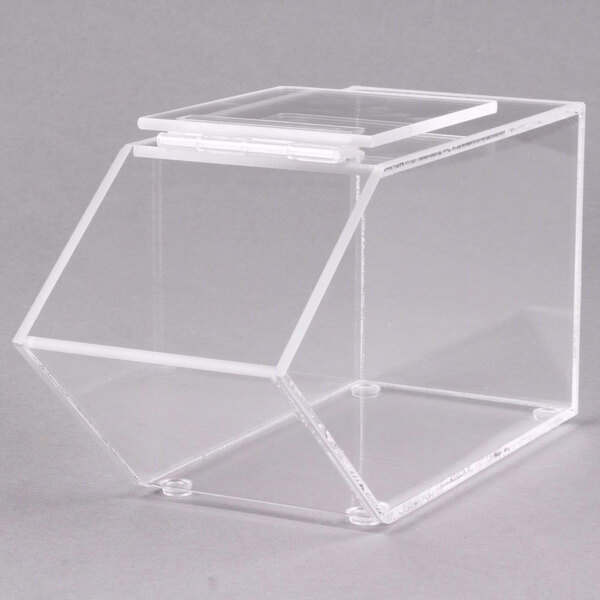 Cal-Mil 492 Classic Stackable Acrylic Topping Bin - 4 1/2" x 11" x 5 1/2"