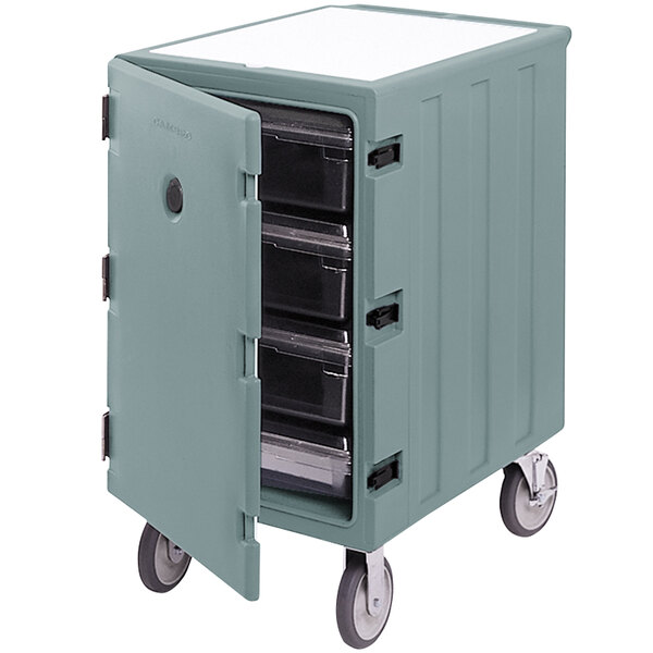 Cambro 1826LBC401 Camcart Slate Blue Single Compartment Mobile Cart for ...