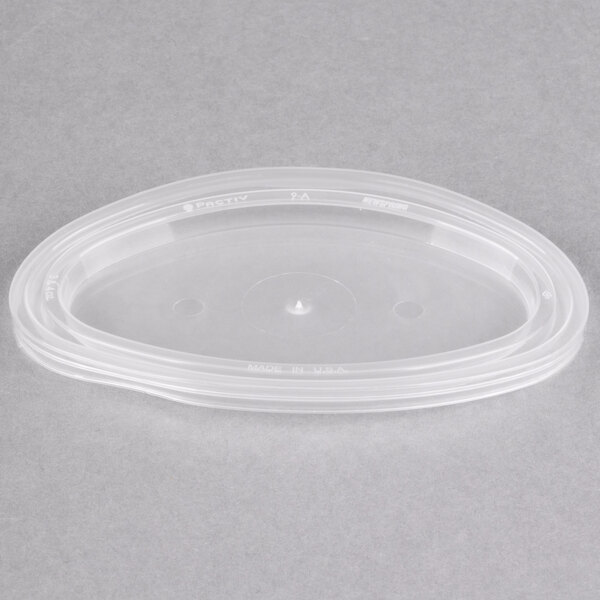 Pactiv Newspring E503 ELLIPSO 3 oz. Oval Souffle / Portion Cup with Lid ...