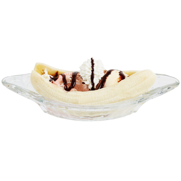 Libbey 5317 9" Banana Split / Relish Dish - 24/Case
