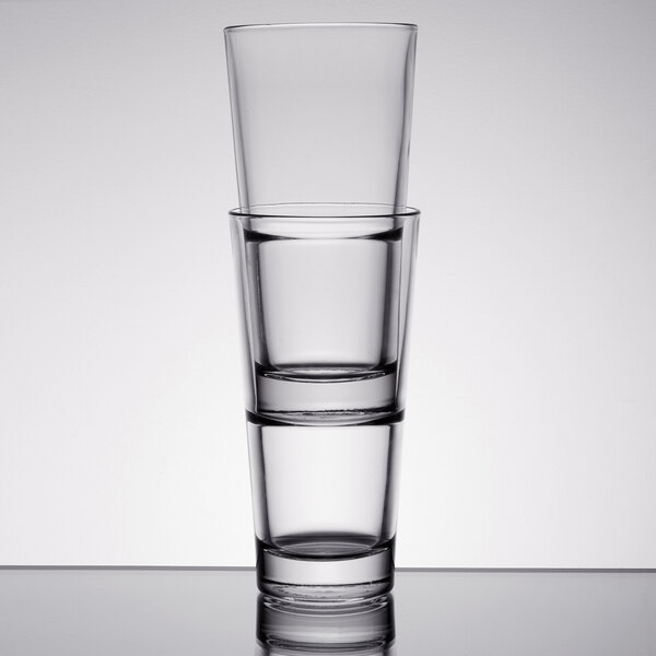 Libbey 15717 Endeavor 20 oz. Customizable Stackable Cooler Glass - 12/Case