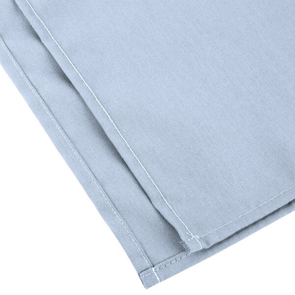 Intedge Light Blue 100% Polyester Cloth Napkins, 18" x 18" - 12/Pack