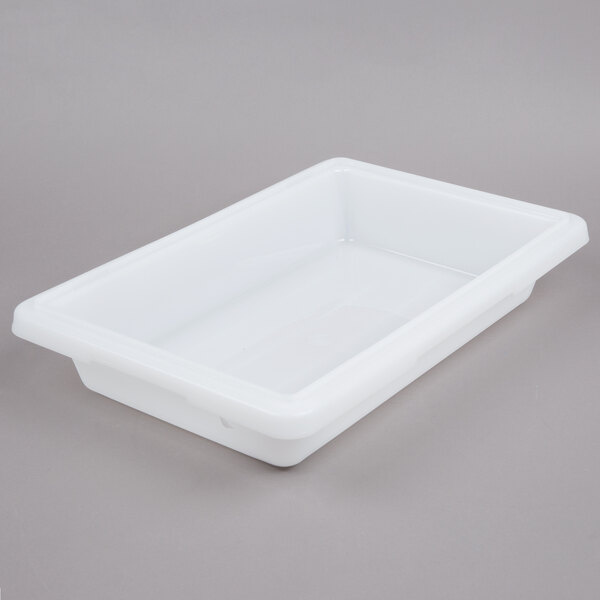 Cambro 12183P148 18" x 12" x 3 1/2" White Poly Food Storage Box