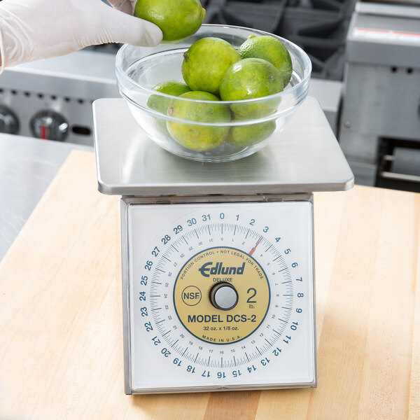 Edlund DCS-2 Five Star Series Heavy-Duty 32 oz. Portion Scale with 7" x 8 3/4" Platform