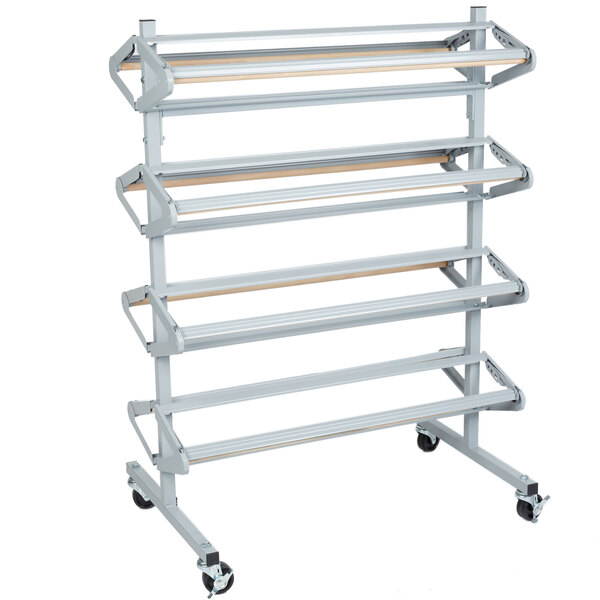Bulman R370 36" Horizontal Tower 8 Roll Standard Paper Rack - Unassembled