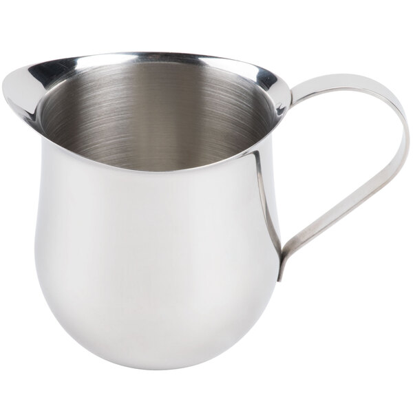 Tablecraft 2312 12 oz. Stainless Steel Bell Creamer