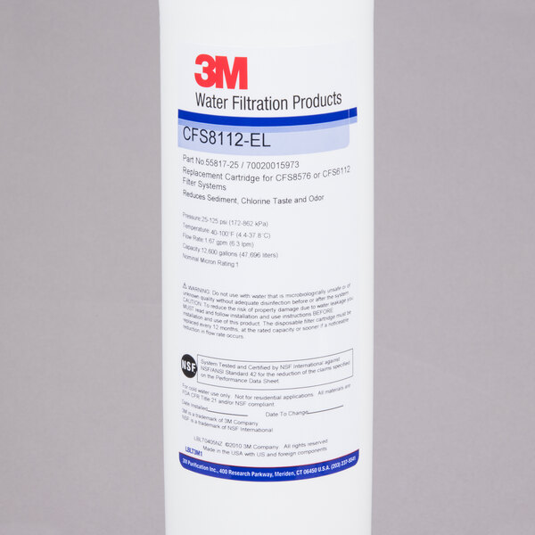 3M Water Filtration Products CFS8112EL 17 1/8" Replacement Sediment ...