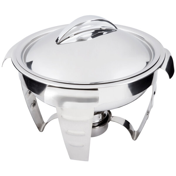 Vollrath 49521 4.2 Qt. Maximillian Steel Medium Round Chafer with ...