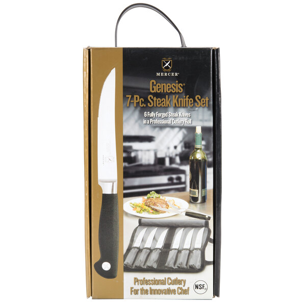 Mercer Culinary M21920 Genesis® 7 Piece Forged Steak Knife Set