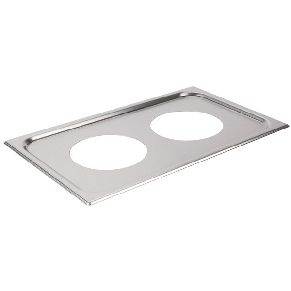 Vollrath 19190 2 Hole Steam Table Adapter Plate - 6 3/8"