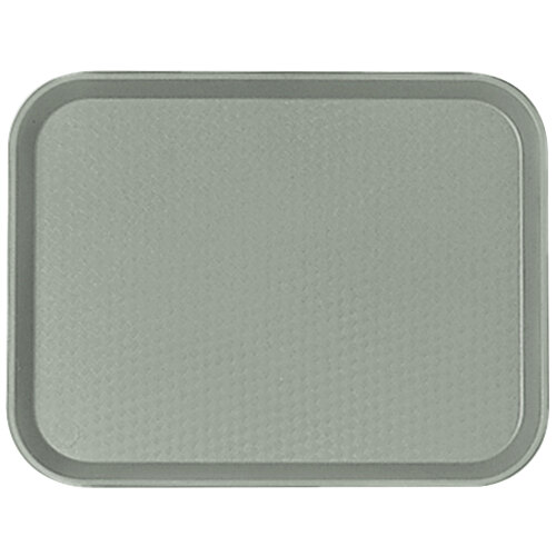 Cambro 1014FF107 10" x 14" Pearl Gray Customizable Fast Food Tray - 24/Case