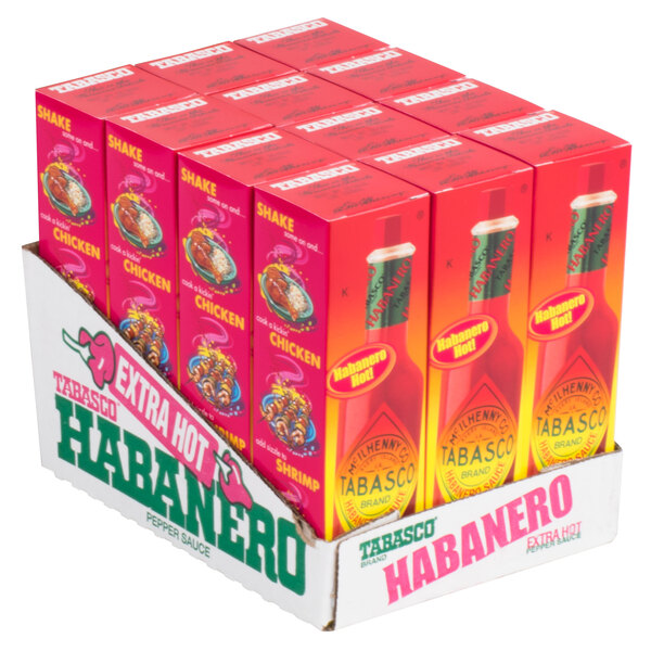 TABASCO® 5 fl. oz. Habanero Hot Sauce - 12/Case