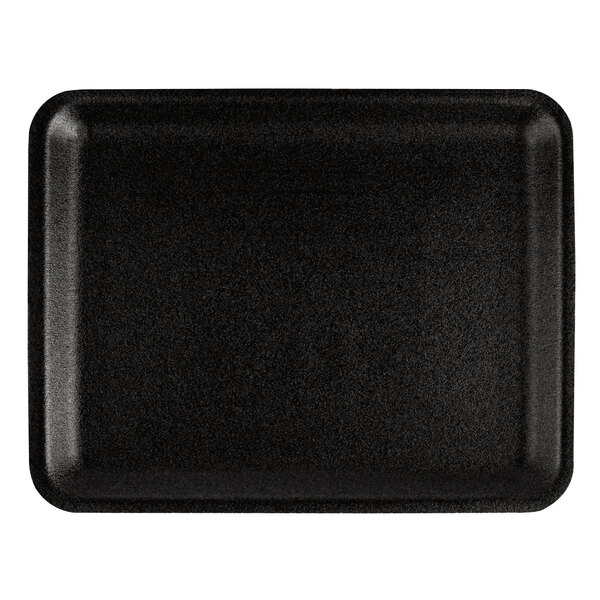 CKF 87834 (#4S) Black Foam Meat Tray 9 1/4" x 7 1/4" x 5/8" - 500/Case
