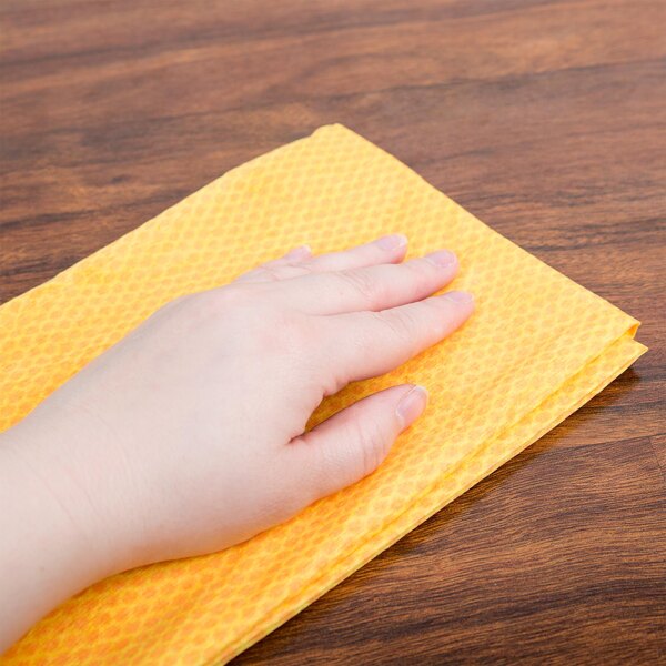 Chicopee 0416 Stretch'n Dust 24" x 24" Orange Medium-Duty Dusting Cloth ...