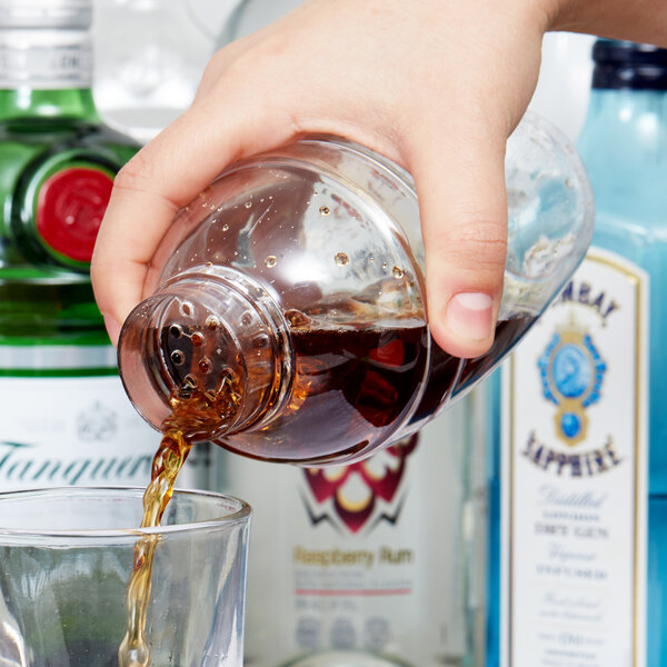 Fineline 4102-CL Quenchers 10 oz. Disposable Clear Plastic Shaker - 24/Case