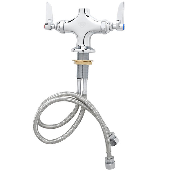 T&S B-0300-LN Deck Mounted Single Hole Pantry Faucet Base with Flex ...