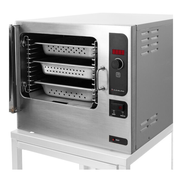 Cleveland 22CET3.1 SteamChef 3 Pan Electric Countertop Steamer - 240V ...