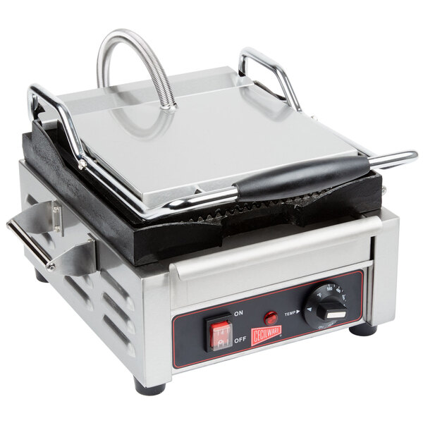 Cecilware SG1SG Single Panini Sandwich Grill with Grooved Grill ...