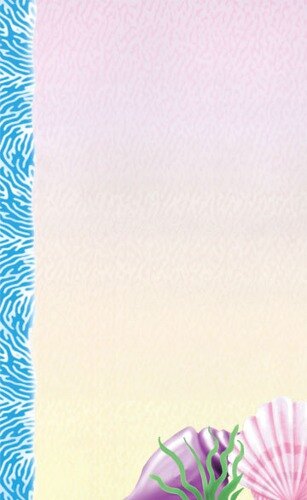 Choice 8 1/2" x 14" Menu Paper - Seafood Themed Shell Design Cover ...