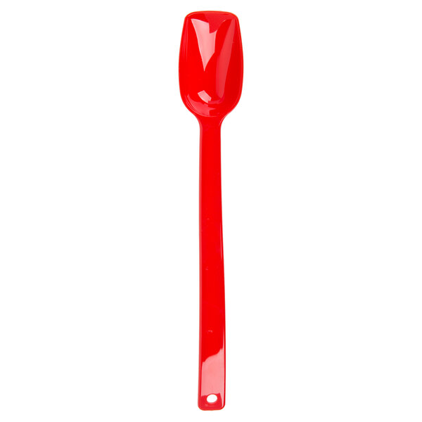 Cambro SPO10CW404 0.75 oz. Red Camwear Solid Salad Bar / Buffet Spoon