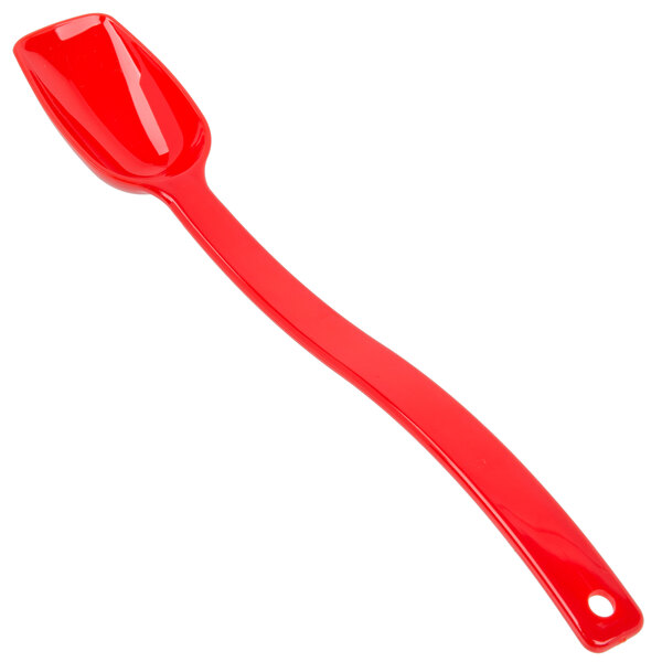 Cambro SPO10CW404 0.75 oz. Red Camwear Solid Salad Bar / Buffet Spoon