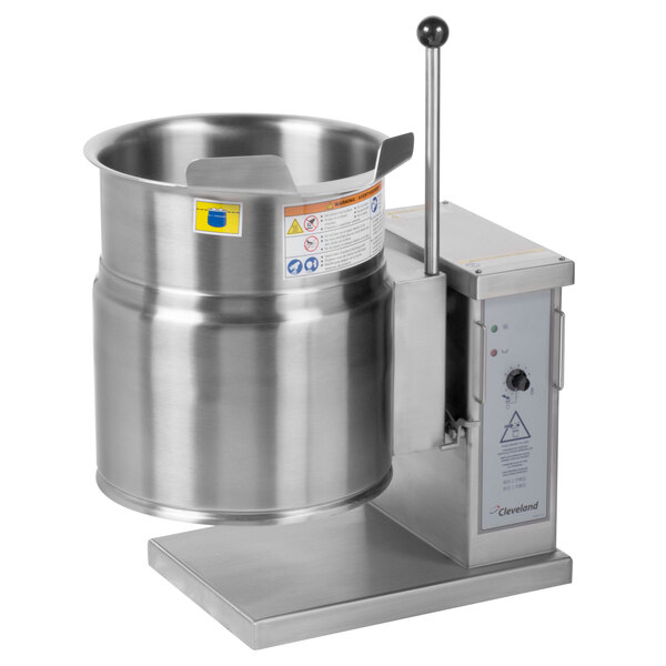 Cleveland KET-6-T 6 Gallon Tilting 2/3 Steam Jacketed Electric Tabletop ...