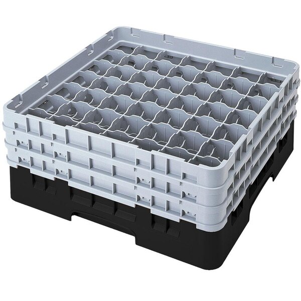 Cambro 49S1114110 Black Camrack Customizable 49 Compartment 11 3/4 ...