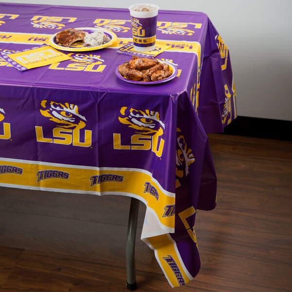 Creative Converting 720838 54" x 108" Louisiana State University ...