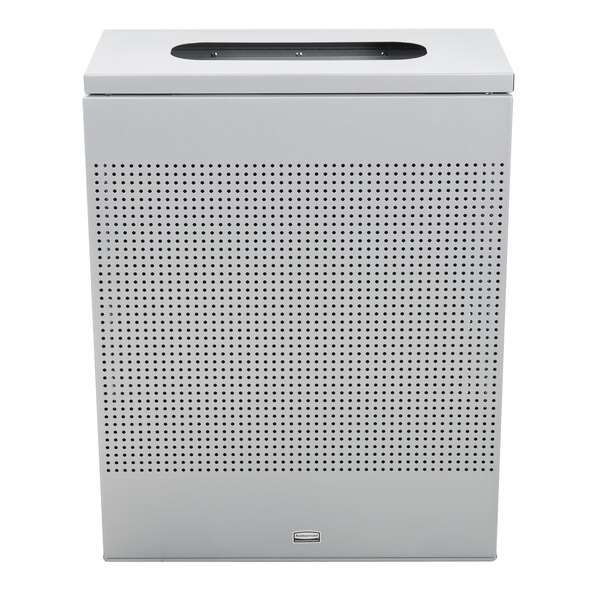 Rubbermaid FGSR18EPLSM Silhouettes Metallic Silver Steel Designer ...