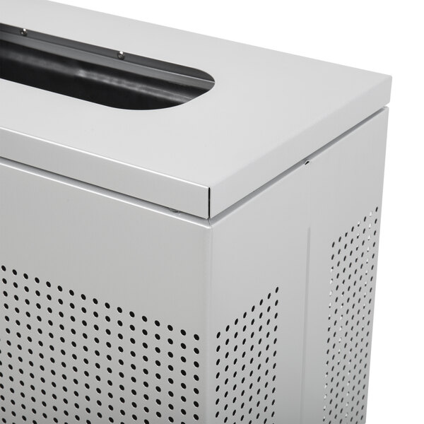 Rubbermaid FGSR18EPLSM Silhouettes Metallic Silver Steel Designer ...